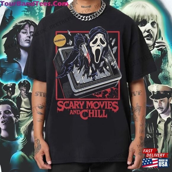 Spencers - Fun World | Shirts | Ghost Face Shirt Adult Large Black ...